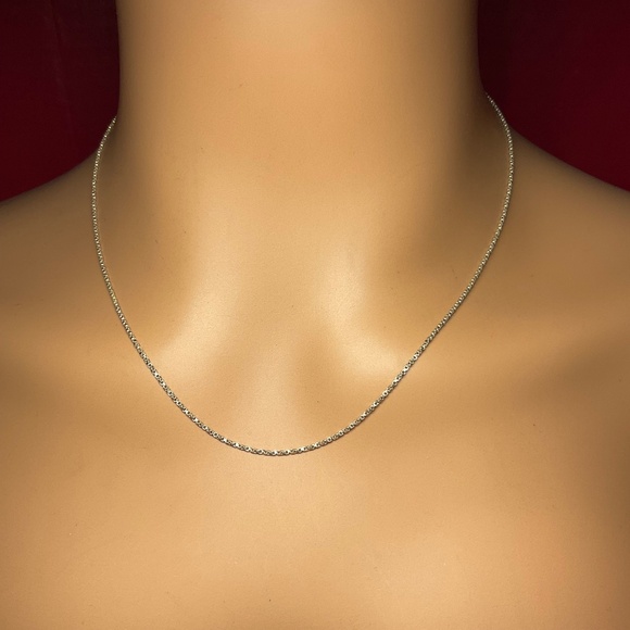 Fas | Jewelry | Vintage Sterling Silver Fas Chain Necklace 825 Inches ...